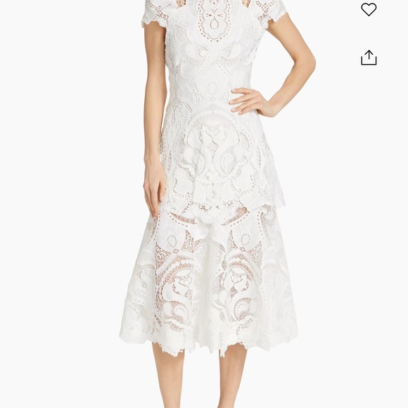 Jonathan Simkhai | Dresses | Jonathan Simkhai White Lace Midi Dress ...